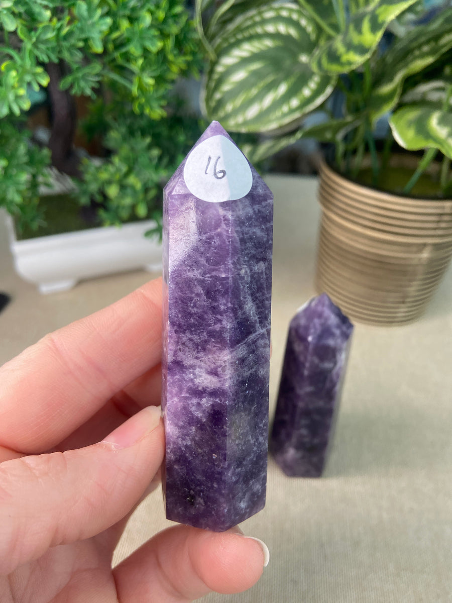 Lepidolite Points – Infinity Crystals by Moana