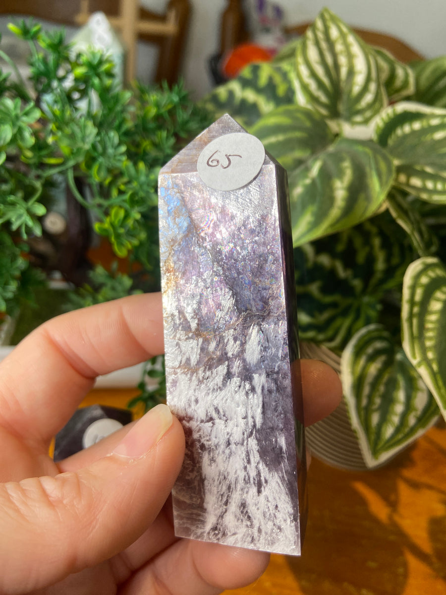 Purple Mica Towers – Infinity Crystals by Moana