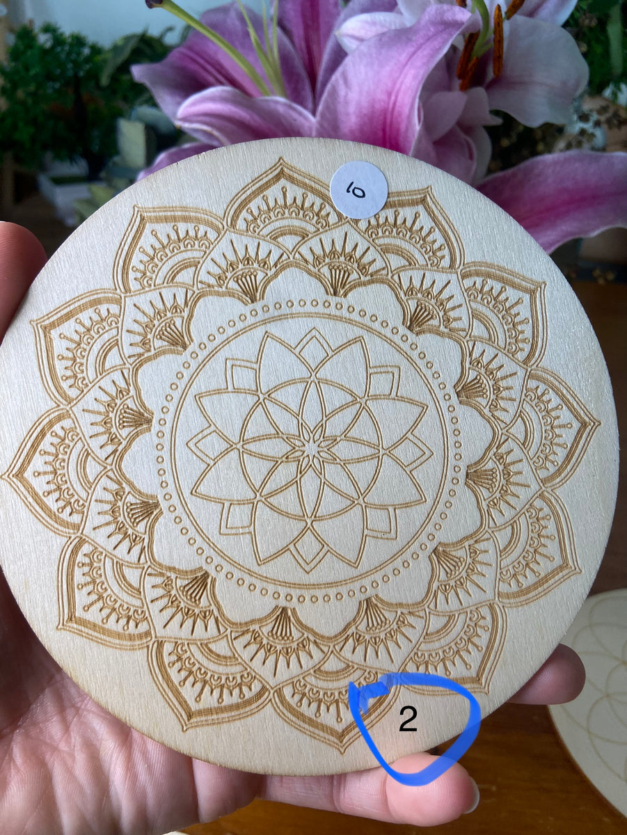 Wood Grid Boards – Infinity Crystals by Moana